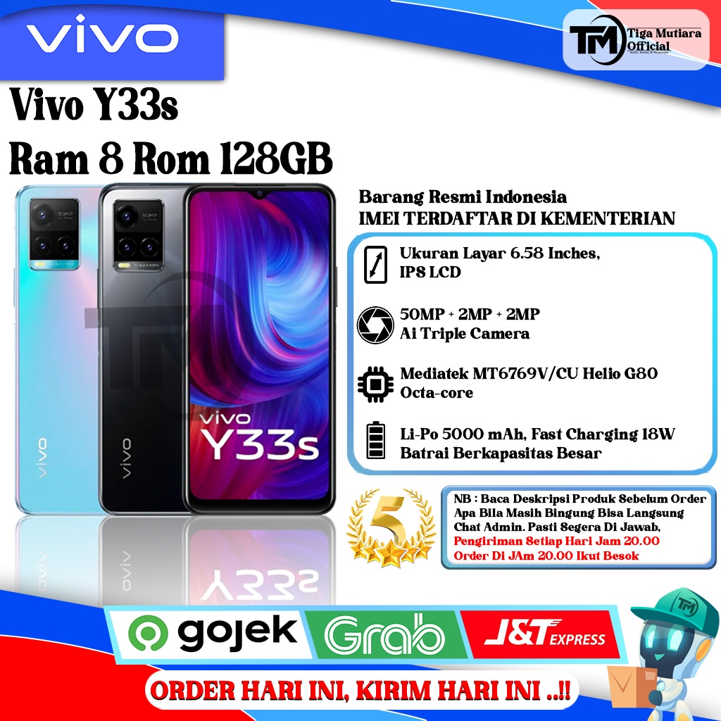 Jual Vivo Y33s Ram 4 128gb Ram 8 128gb Segel Original Bergaransi