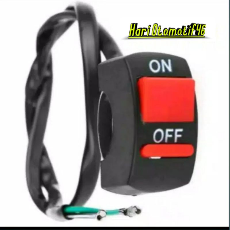 Jual saklar on of universal saklar tombol on off + kemasan all motor ...