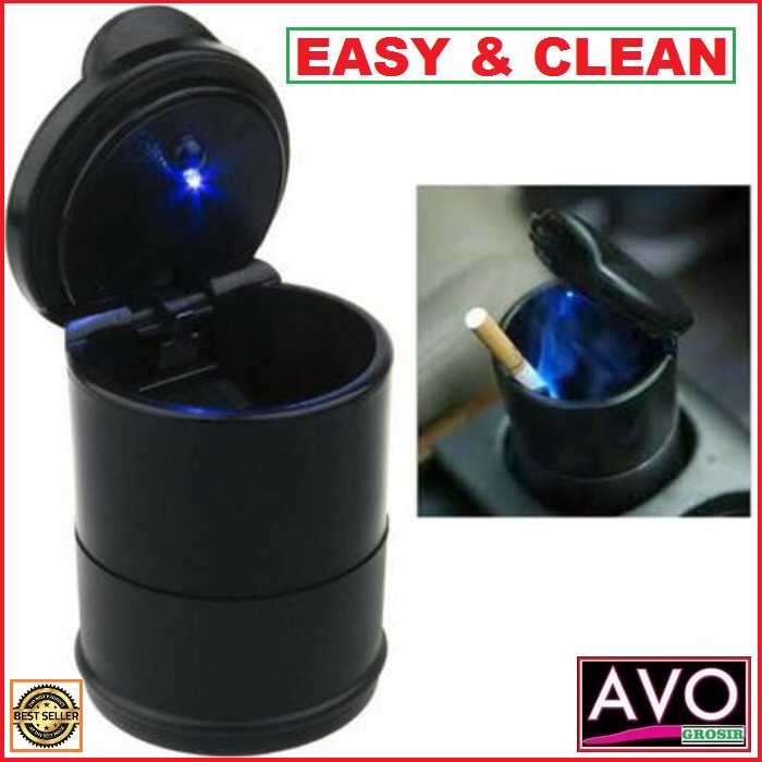 Jual asbak mobil modern praktis serbaguna LED biru - CAR ASHTRAY ...
