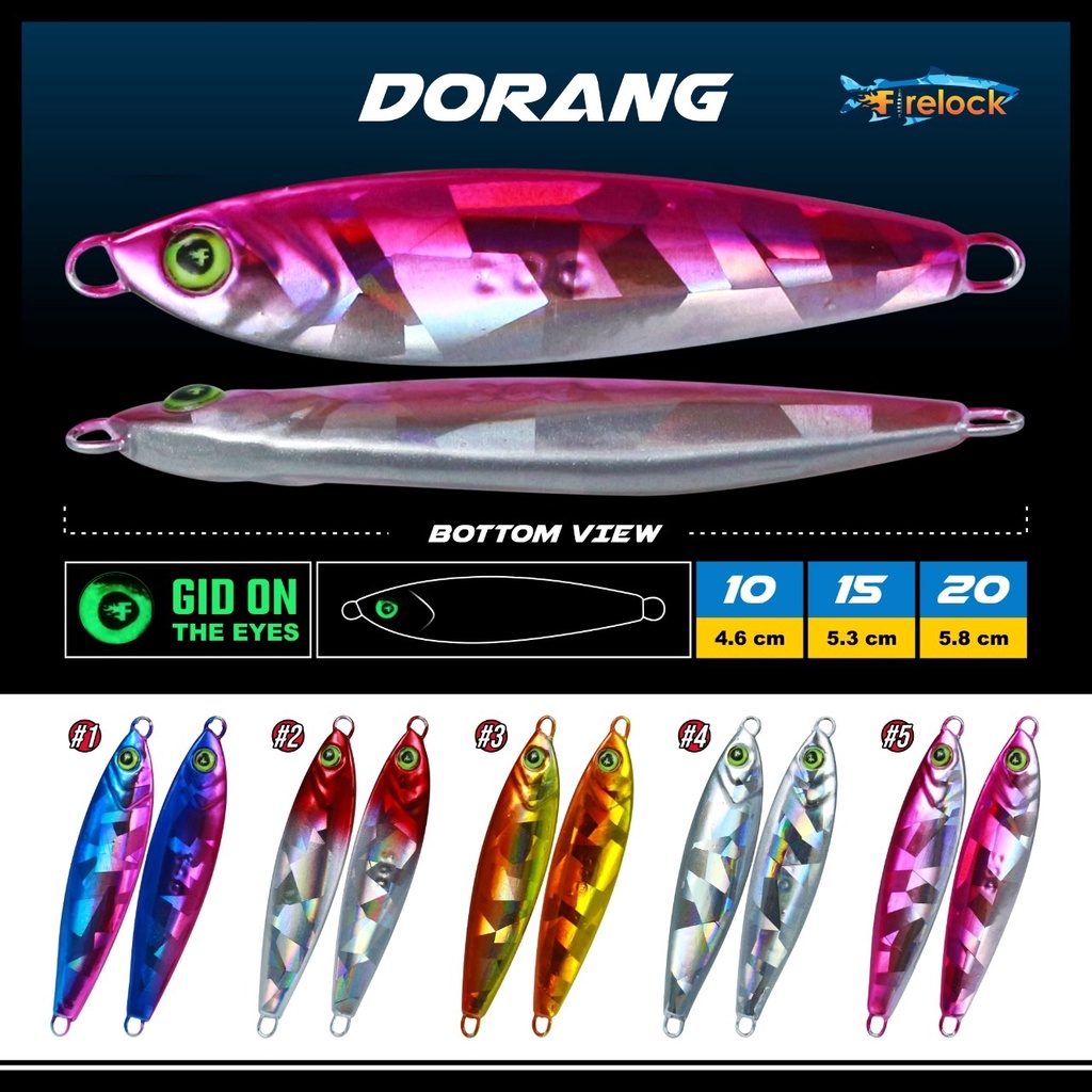 Jual Metal Jig untuk Micro Jigging, CastJig - Micro Jig DORANG 10 Gram - 15 Gram - 20 Gram ...