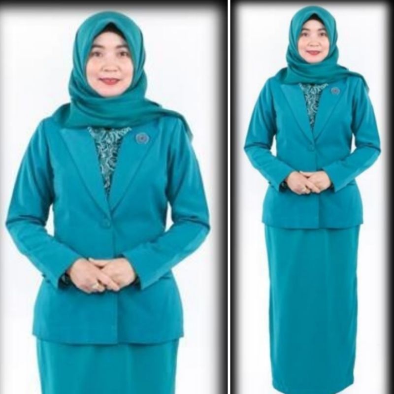 Jual Set Jas PKK Lengkap ( set jas pkk + baju batik pkk + hijab ...