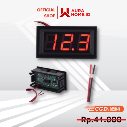 Jual Alat Pengukur Tegangan Listrik Voltmeter LED / Voltmeter Tester ...