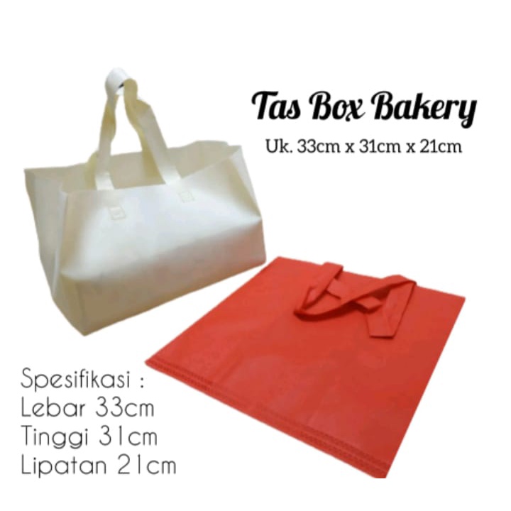 Jual Tas Spunbond model Box Kue uk 33x31x21 utk uk alas 20x31 HARGA ...