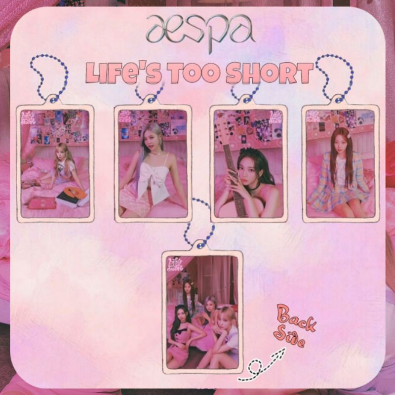 Jual Aespa Life's Too Short Acrylic Clear Keychain Gantungan Kunci Akrilik | Shopee Indonesia