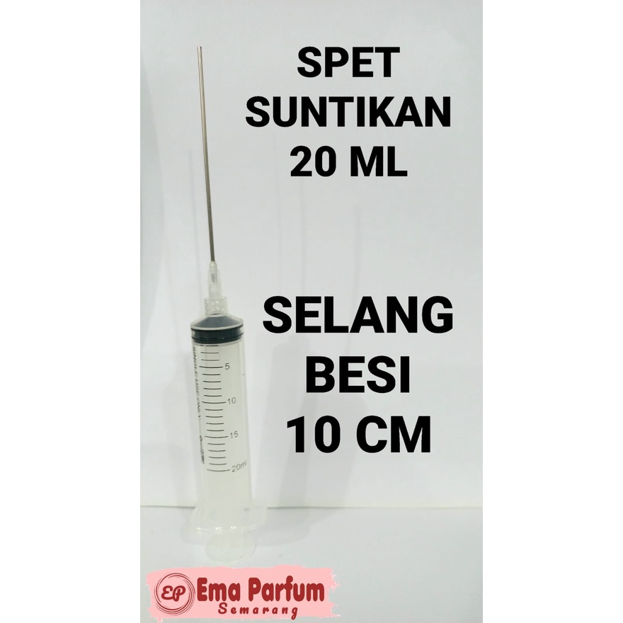 Jual (1 PCS) SPET SELANG BESI 12 ML DAN 20 ML. SUNTIKAN PARFUM UJUNG ...