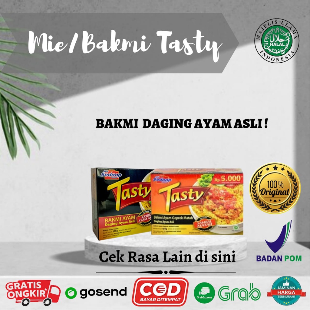 Jual Mie Sedap / Sedaap Goreng Tasty Real Meat Bakmi Ayam Kriuk Sambal ...