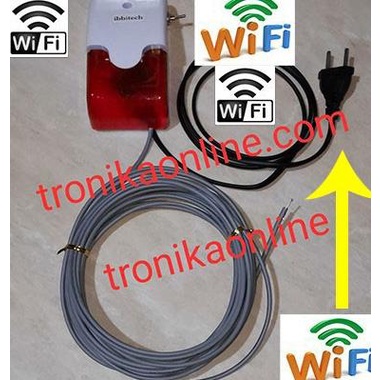 Jual Alarm Air WIFI Sensor Banjir Bak Mandi Tandon Toren Siren Strobe ...