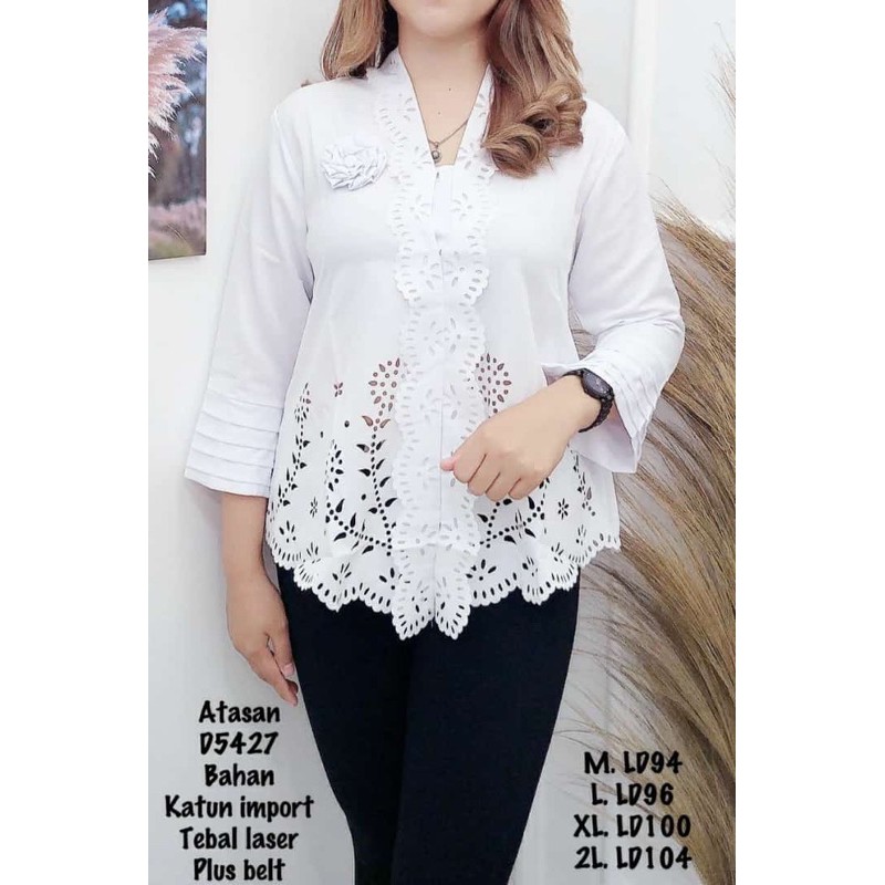 Jual Kebaya D5427 Katun Tebal with Belt | Shopee Indonesia