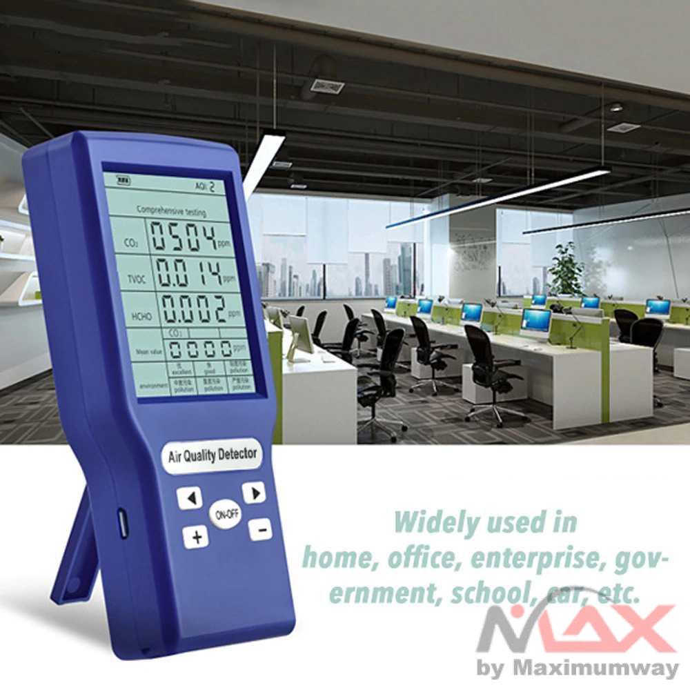 Jual KKMOON Alat Detector CO2 Sensor Gas Analyzer TVOC HCHO AQI - JSM131 Warna Biru | Shopee ...