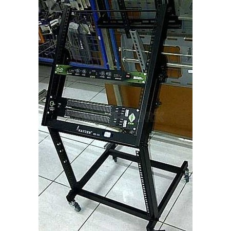 Jual tempat rack power mixer dan alat sound system 9u + mixer | Shopee ...