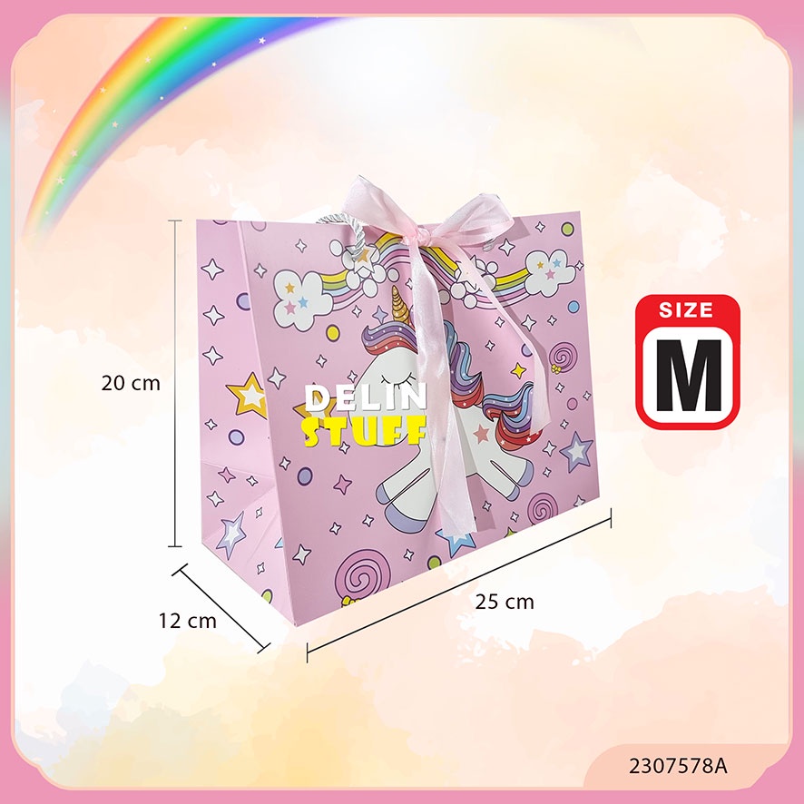 Jual Paper bag Kado Goodie Bag Ulang Tahun Anak Unicorn PaperBag Ulang ...
