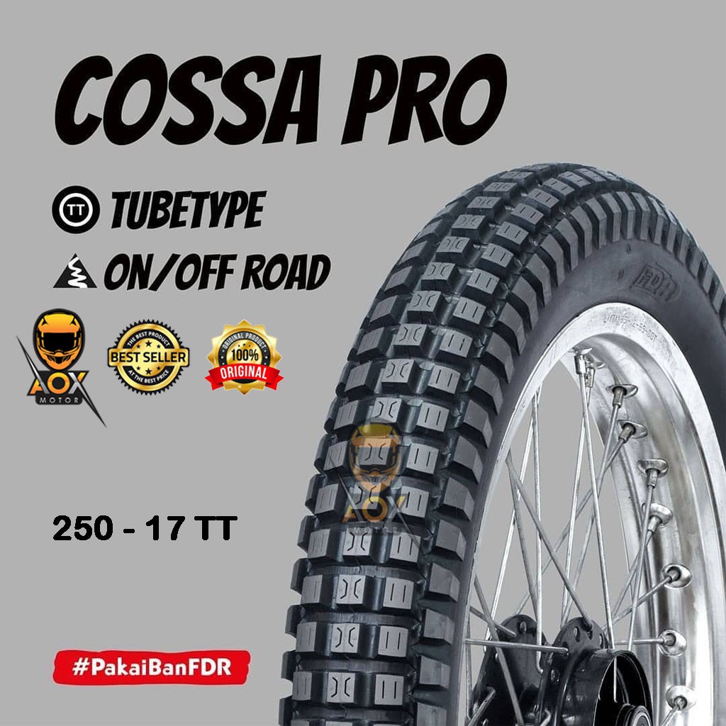Jual Ban luar motor 2.50-17 FDR COSSA PRO tube type | Shopee Indonesia