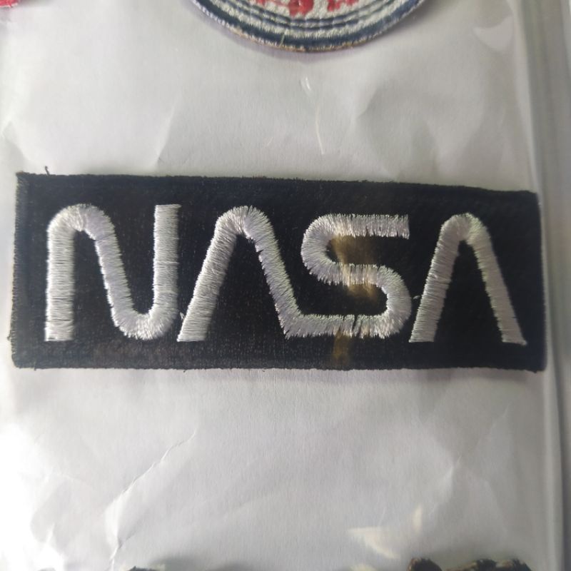 Jual emblem bordir patch nasa tulisan | Shopee Indonesia