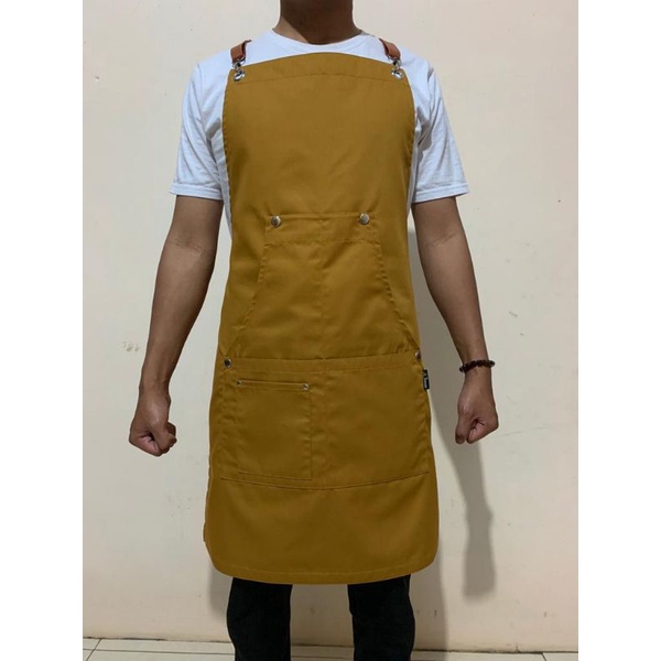 Jual Apron Barista Celemek Masak Apron Masak Saku Doraemon | Shopee ...