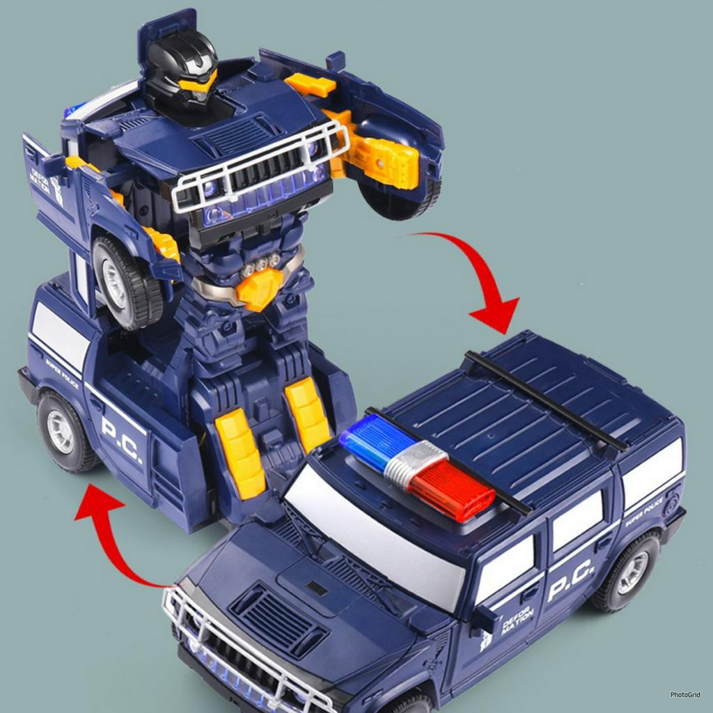 Jual HAPPYTOYS.888 #B74 MAINAN MOBIL POLICE ROBOT / MOBIL ROBOT POLISI ...