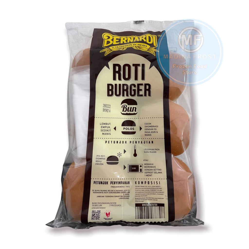 Jual ROTI BURGER BERNARDI POLOS ISI 6 | Shopee Indonesia