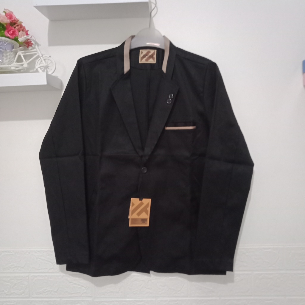 Jual JAS PRIA FORMAL / JAS BLAZER KINI COWOK WARNA HITAM JAS PRIA-BLEZER / JAS NIKAH / JAS ...