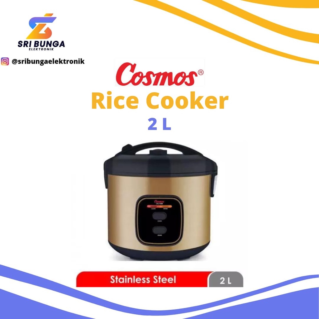 Jual Magic Com Cosmos 2 Liter CRJ 9308 Rice Cooker Stainless Steel ...