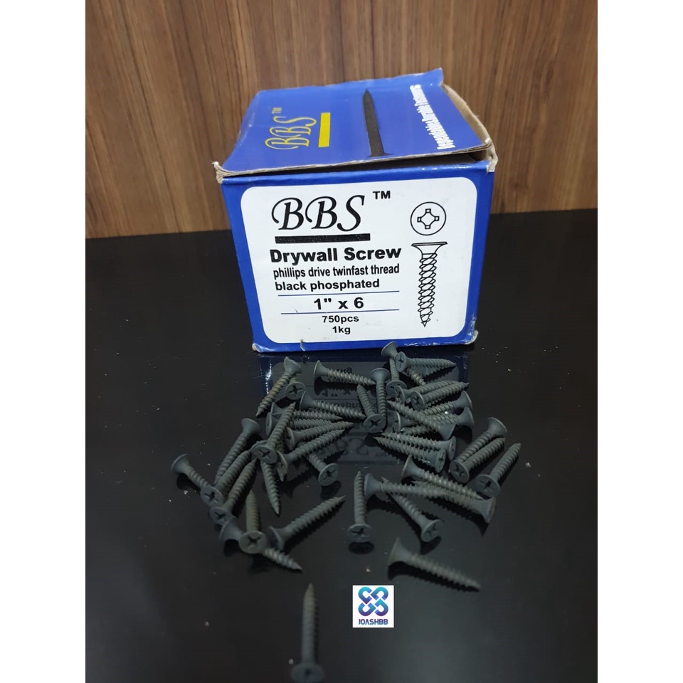 Jual Sekrup Gypsum Baja 6 x 1"inch 900gr 1 kotak / Baut Skrup Kayu ...