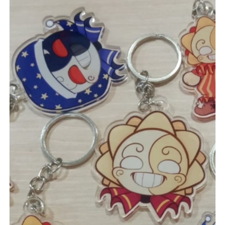 Jual FNAF SECURITY BREACH KEYCHAIN (SUNDROP & MOONDROP) | Shopee Indonesia