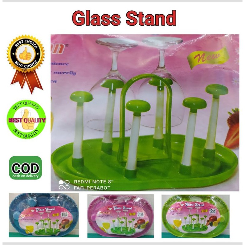 Jual stan gelas tempat gelas plastik Nelson isi 6 stik murah kuat tahan ...