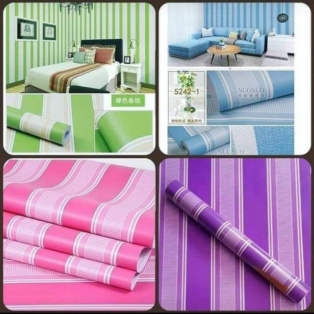 Jual MURAH Cod Wallpaper Dinding Murah Motif SALUR | Shopee Indonesia