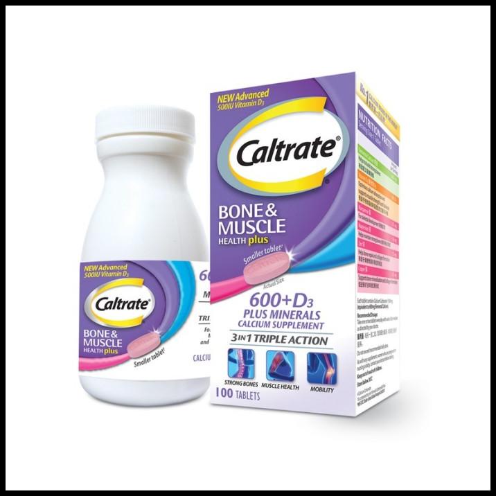 Jual Caltrate 600+D 500Iu Calcium Plus Minerals, 100 Tablets (Singapore ...