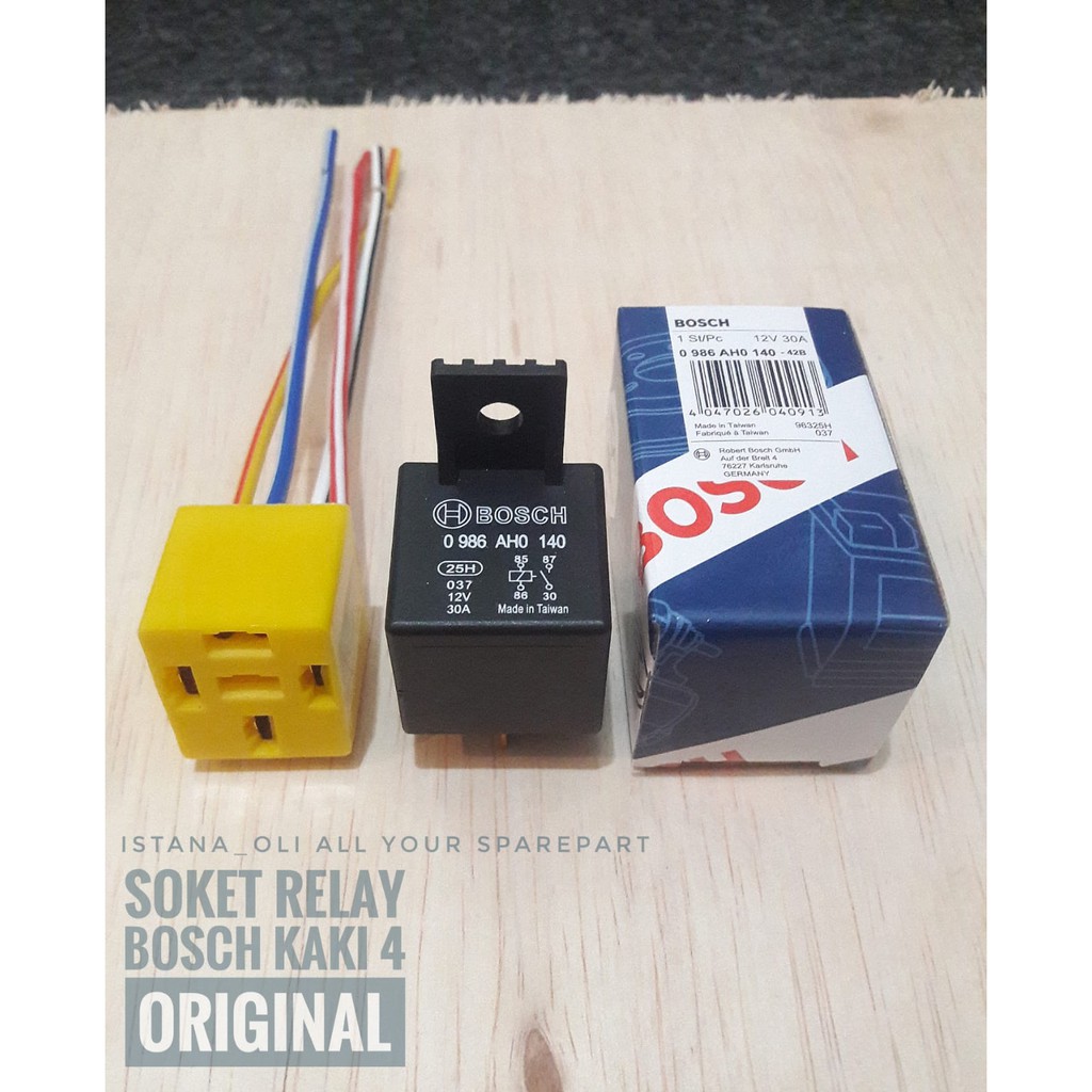 Jual Socket Soket Kabel Relay Rellay Rilay Bosch Kaki 4 Original Asli ...