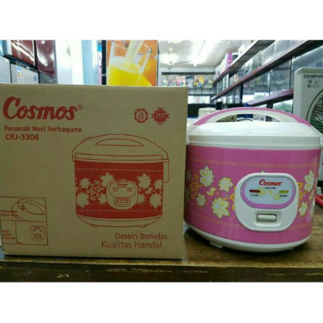 Jual Rice cooker cosmos crj 3306 - magicom cosmos 1,8 liter - magic com cosmos 1,8liter | Shopee ...