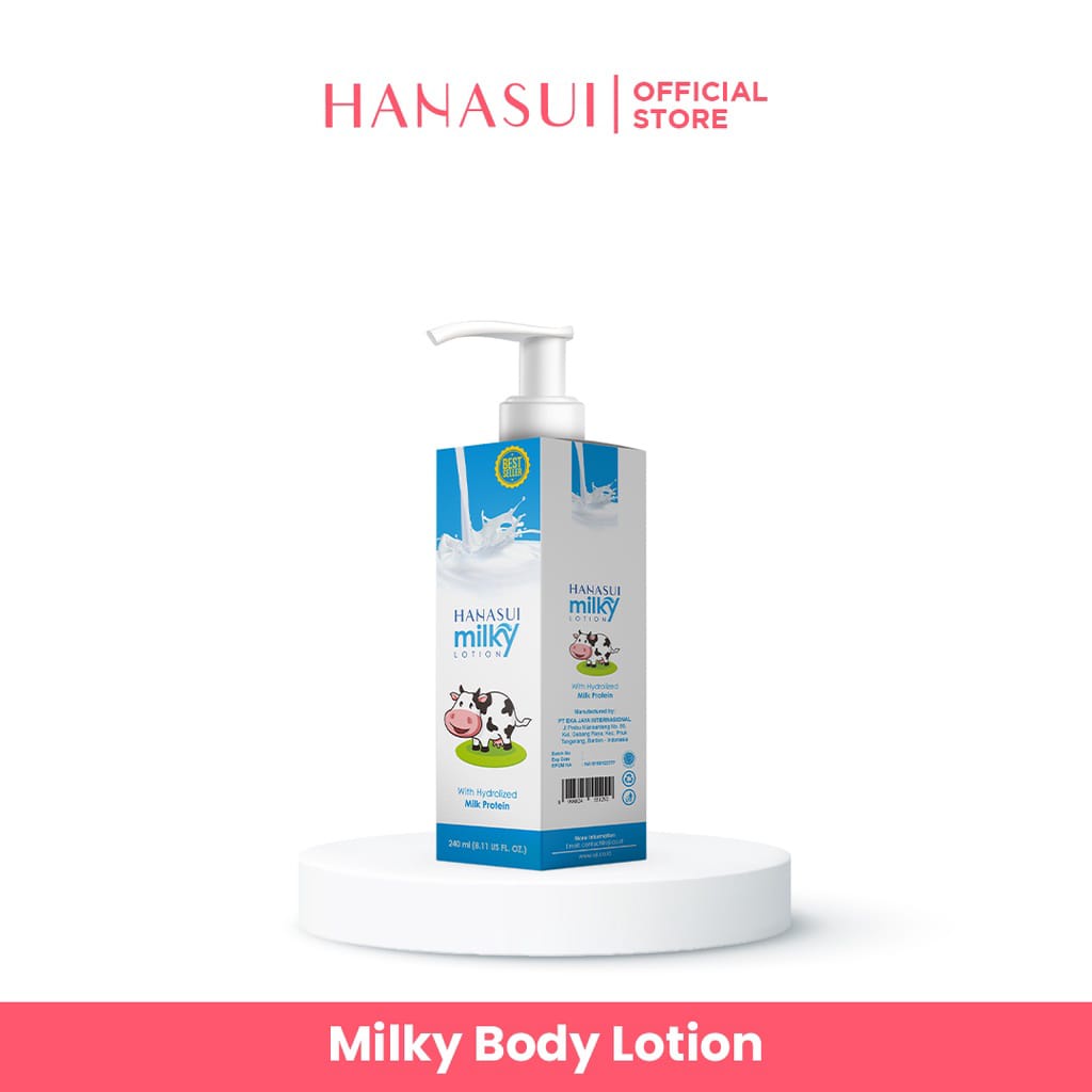 Jual Hanasui Milky Body Lotion BPOM 240ml / Milk Lotion Hand and Body ...