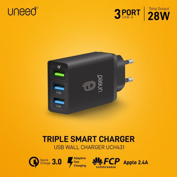 Jual Charger 3 Output Merk Uneed | Shopee Indonesia