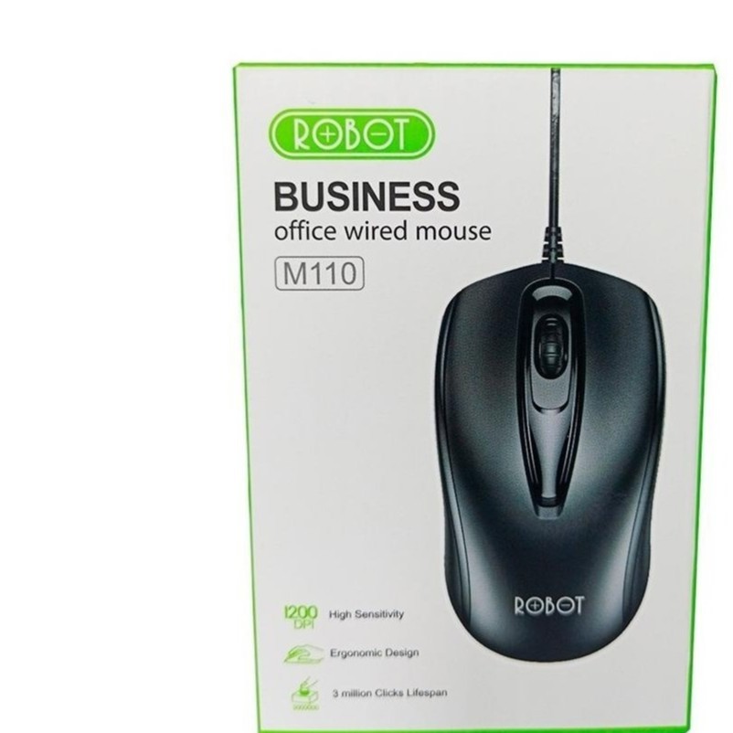Jual Mouse ROBOT M110 Office Wired ORIGINAL | Shopee Indonesia