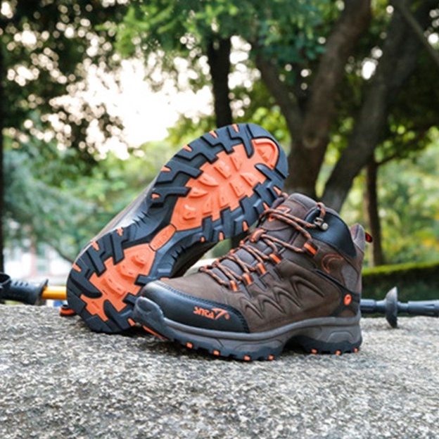 Jual Sepatu Gunung/Hiking/Camping Snta 498 Unisex Brown Orange | Shopee ...