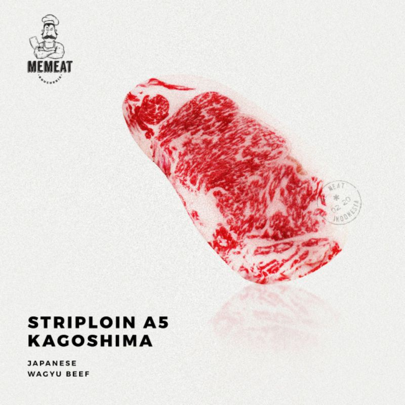Jual Striploin A5 Kagoshima - Japanese Wagyu A5 Beef - Memeat | Shopee Indonesia