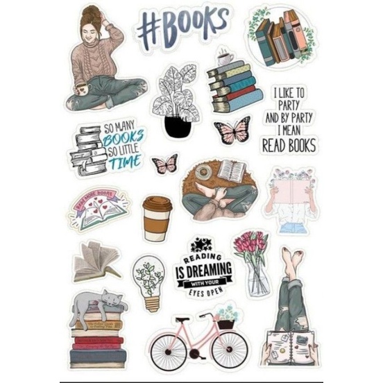 Jual sticker girl estetik stiker lucu (Baca Deskripsi !!!) | Shopee ...