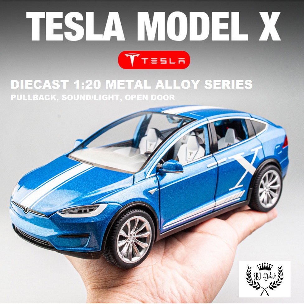 Jual DIECAST MINIAUTO MOBIL TESLA MODEL X SKALA 1:20 UKURAN BESAR ...