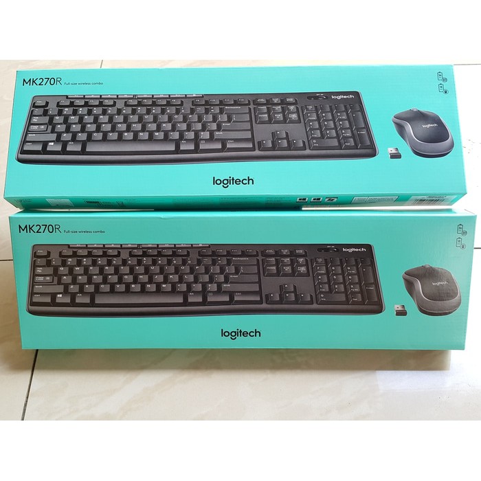 Jual Logitech MK270R MK 270R Wireless Keyboard + Mouse original resmi ...