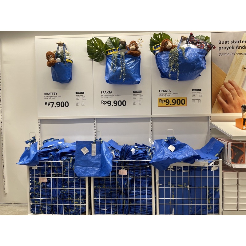 Jual Tas Tote Ikea tas belanja murah | Shopee Indonesia