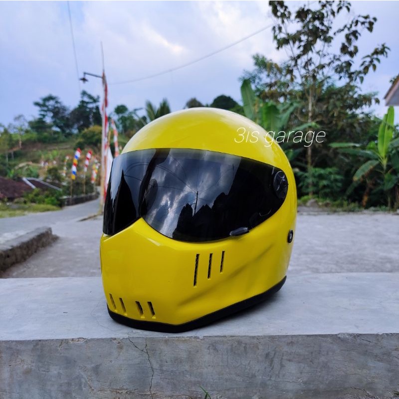 Jual HELM CUSTOM BANDIT SIMPSON CAKIL RETRO FULL FACE | Shopee Indonesia