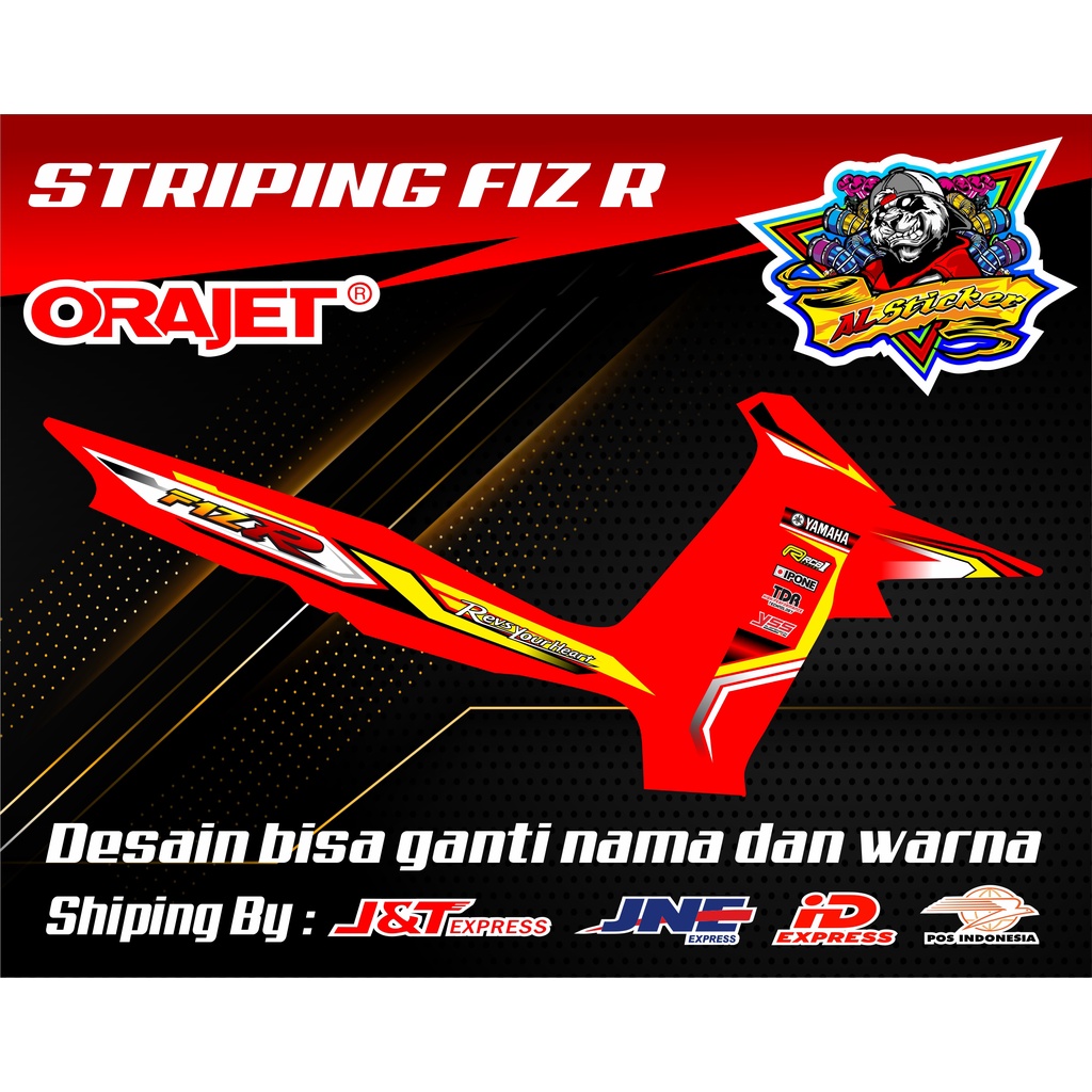 Jual Striping Fiz R Custom Road Race Model Terbaru | Shopee Indonesia