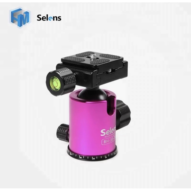 Jual SELENS BH-30-2K Pink Dual Control Panoramic Tripod Ball Head with ...