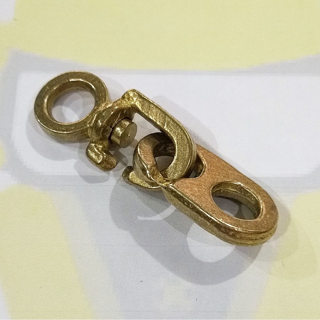 Jual IMPA 371581 flag hook upper&lower complete brass inglefield clip ...