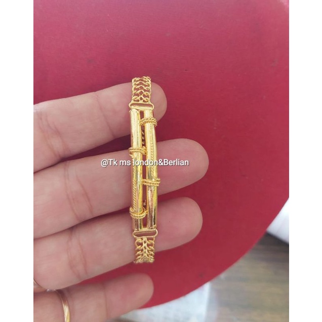Jual Gelang Bambu Emas asli 24K Kadar 99,9%. 7gr | Shopee Indonesia