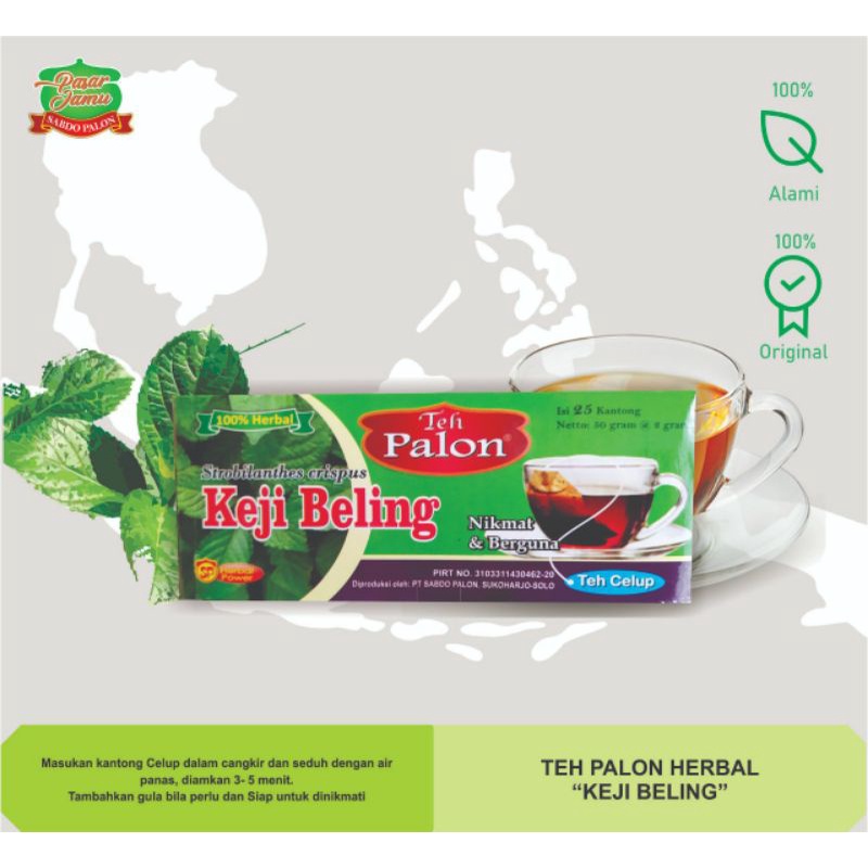 Jual TEH PALON CELUP KEJI BELING ( STROBILANTHES CRISPUS ) | Shopee ...