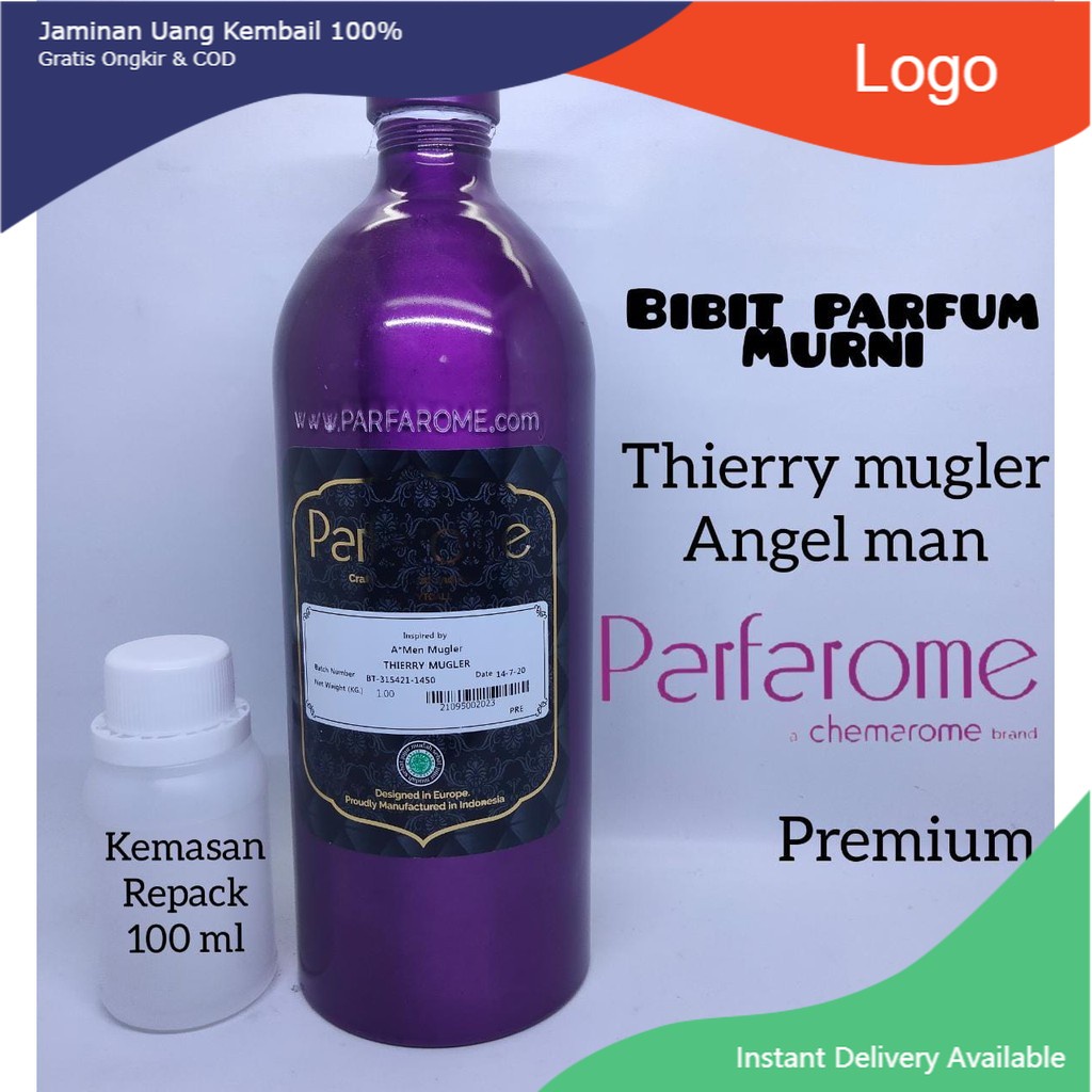 Jual PARFUME ANGEL MAN BIBIT PARFUM MURNI 100 ML. BY PARFAROME ...