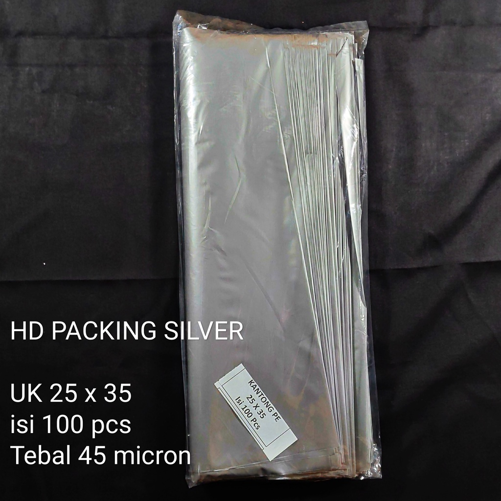 Jual Plastik Packing Silver Uk 20x30 (100pcs) / 25x35 (100pcs) / 30x40 ...