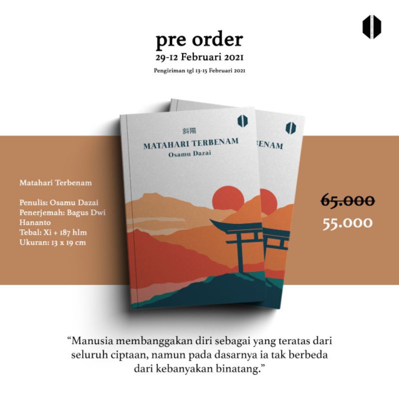 Jual Matahari Terbenam - Osamu Dazai | Shopee Indonesia