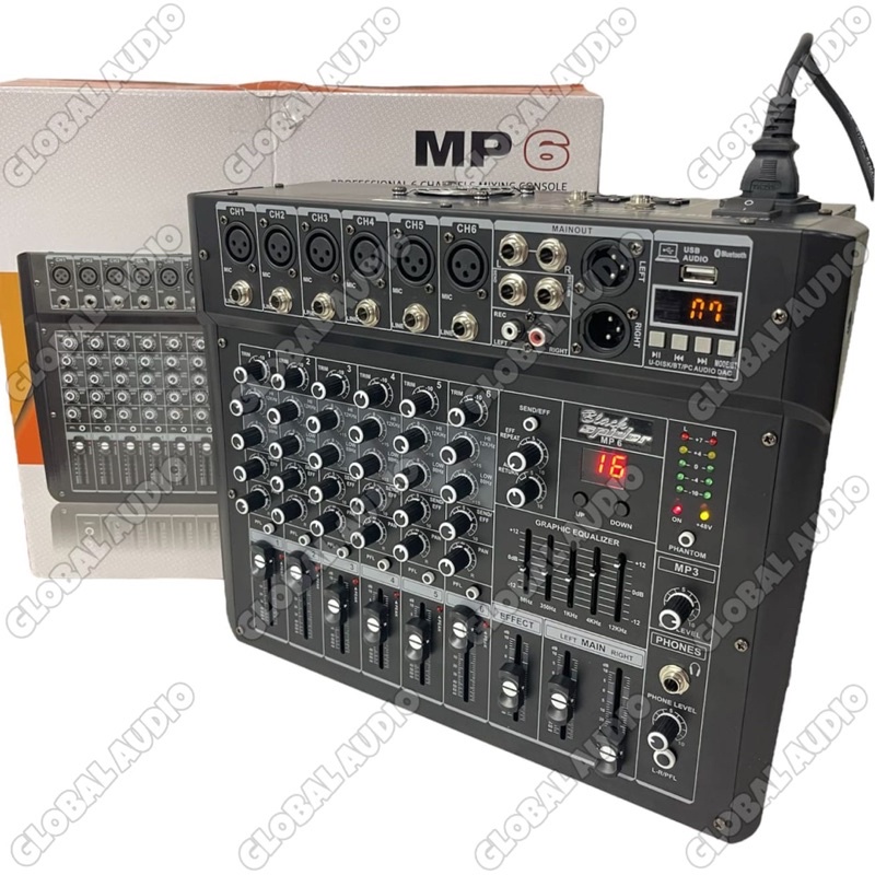 Jual Power Mixer Audio Black Spider MP 6 6channel Original blackspider ...