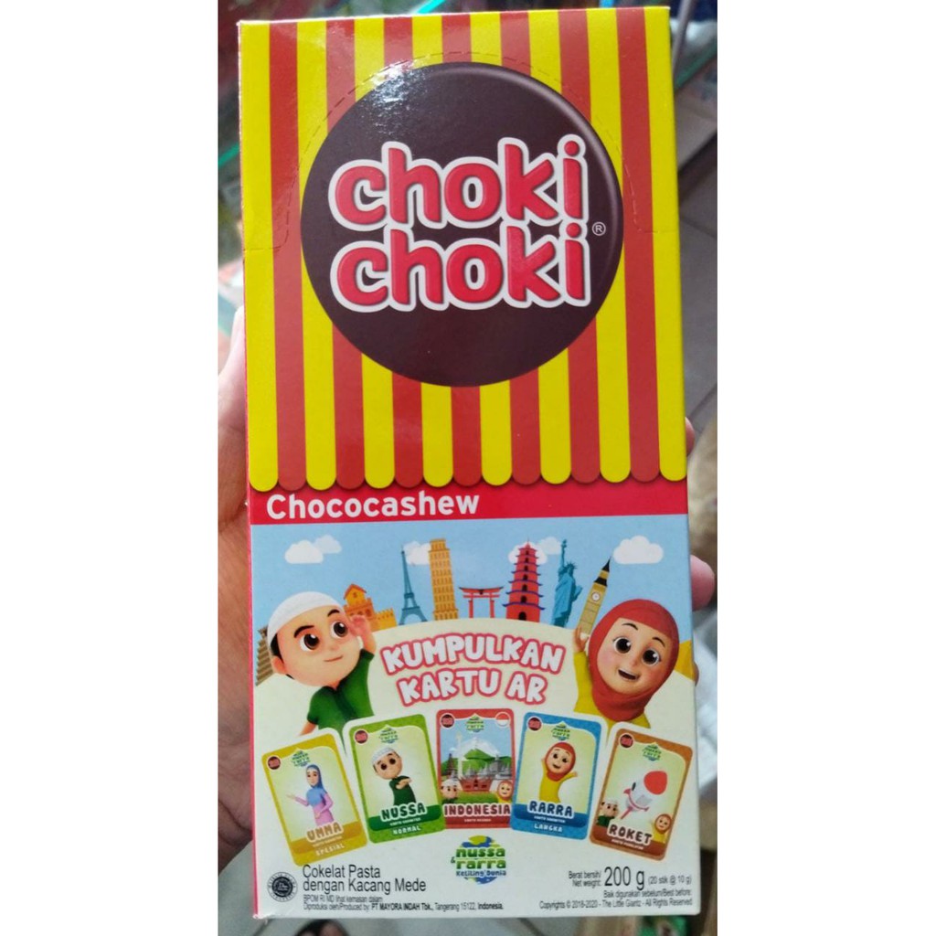 Jual Choki Choki Chococashew 9 gr (20 pcs dalam 1 box) | Shopee Indonesia