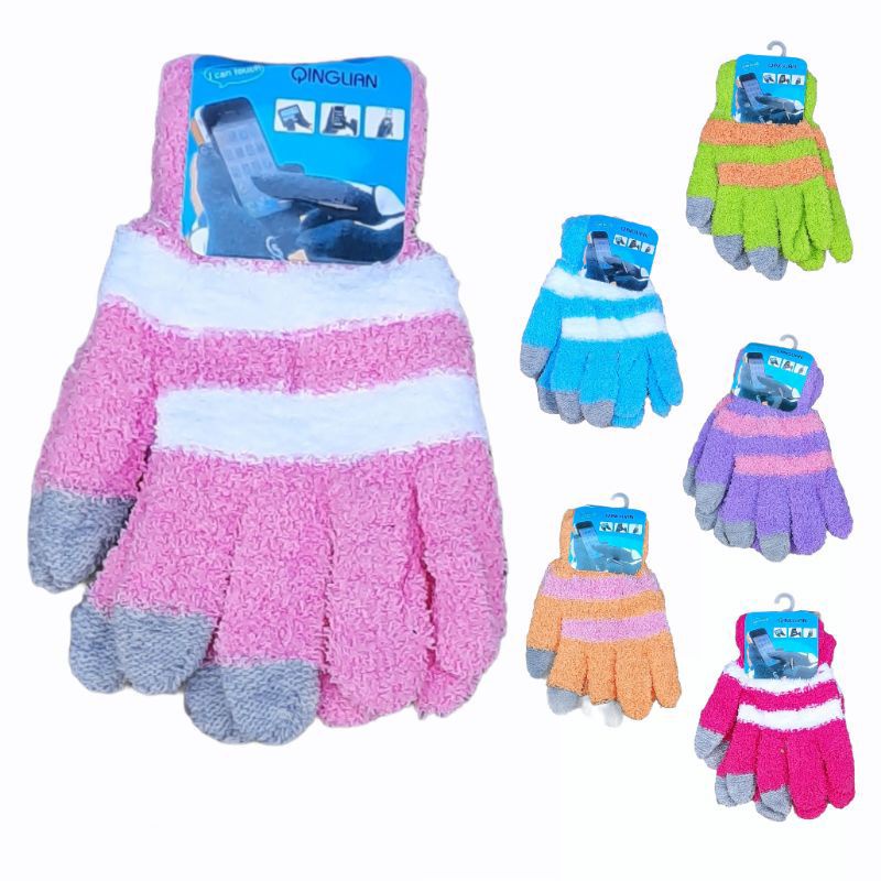 Jual Sarung Tangan Handuk Wool Liris Touch Screen Wanita (Dewasa ...